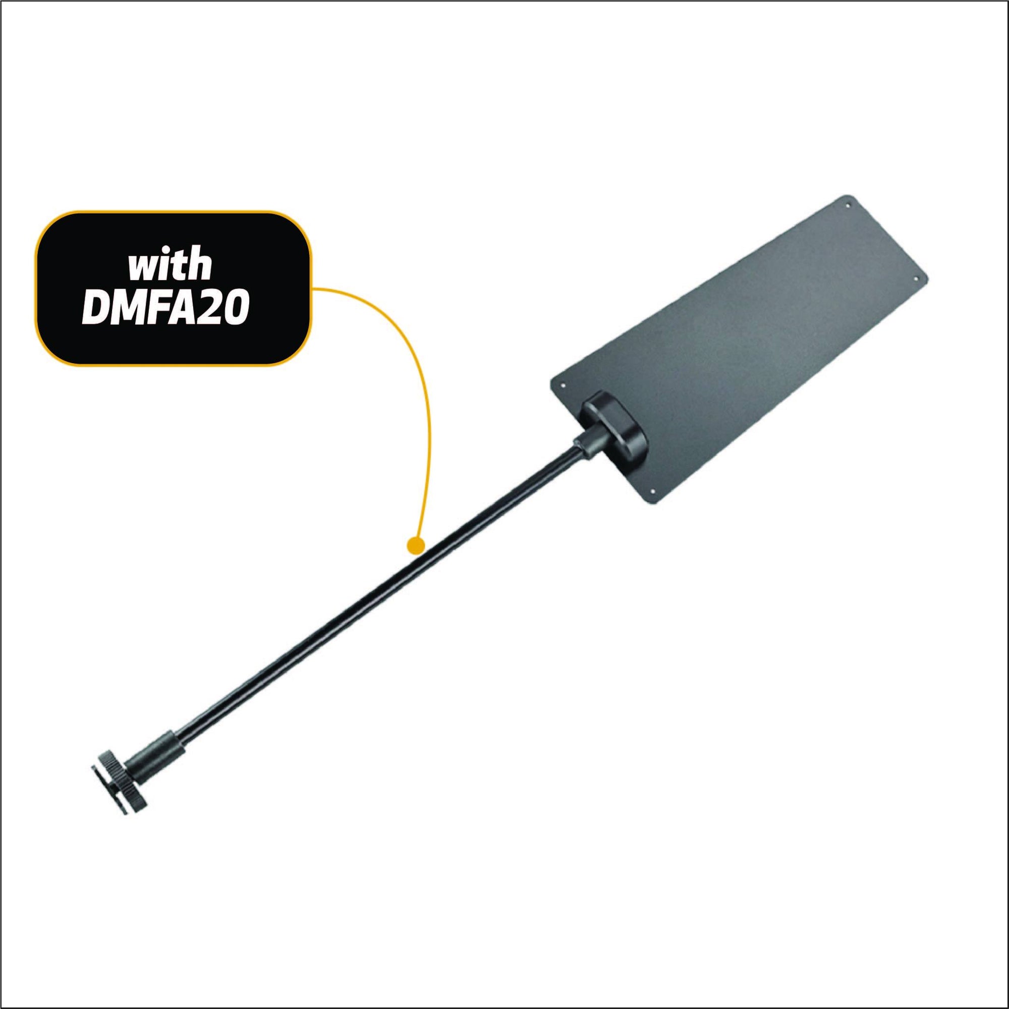 DH3 - Mounting plate with 1/4" threaded receiver & pin holes ...