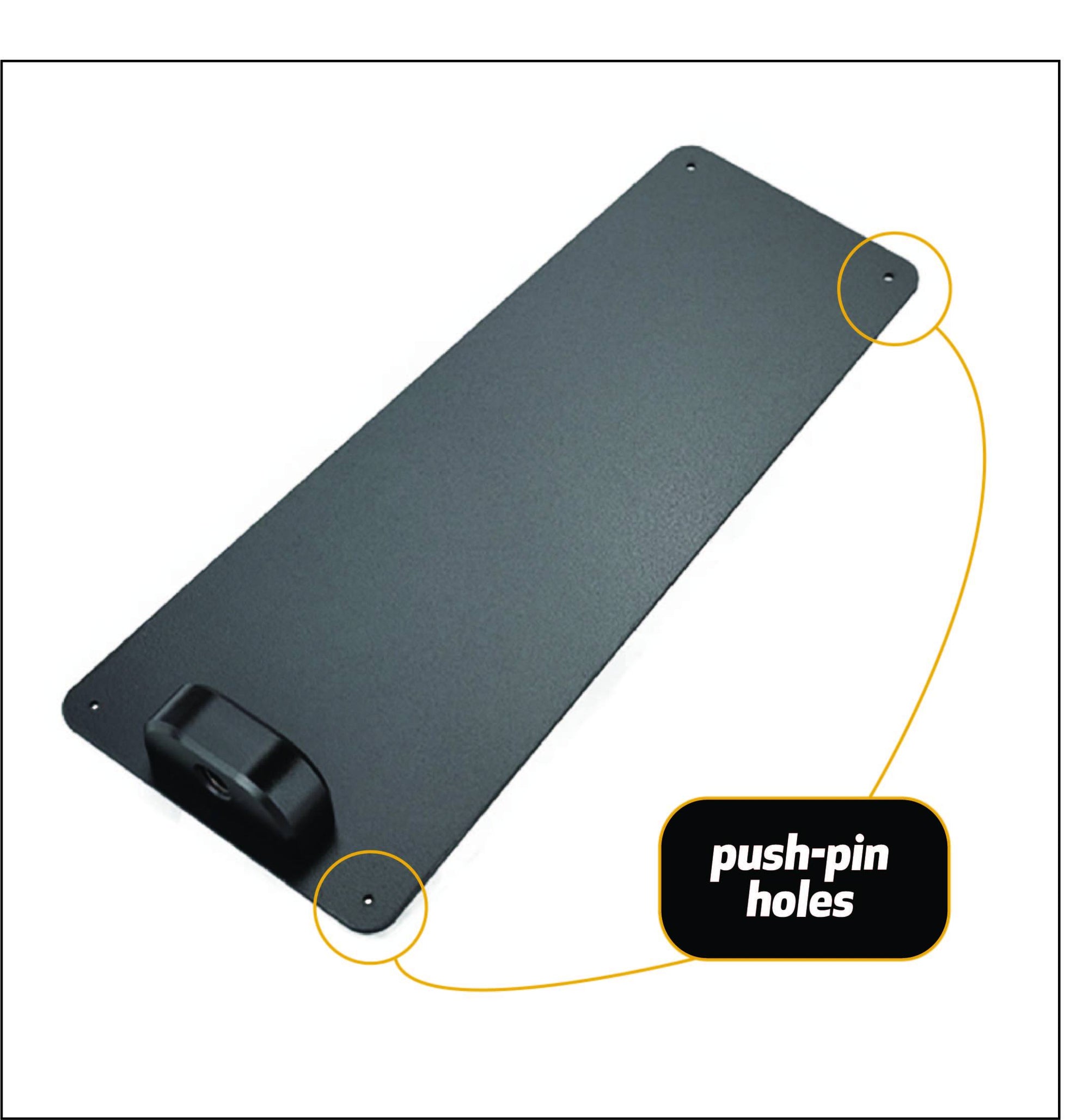 DH3 - Mounting plate with 1/4" threaded receiver & pin holes ...