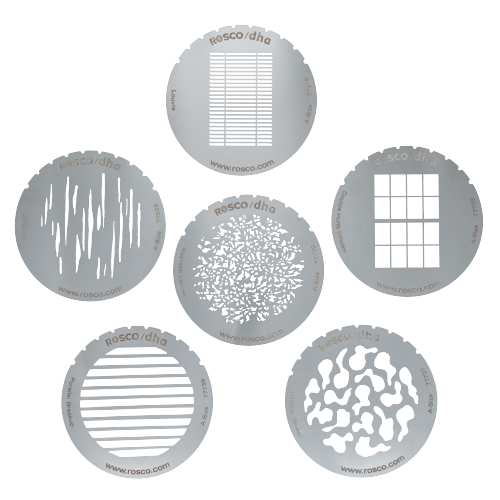 DPGSET400 - Set of 6 Popular Steel Gobos, "A" Size – Dedolight California